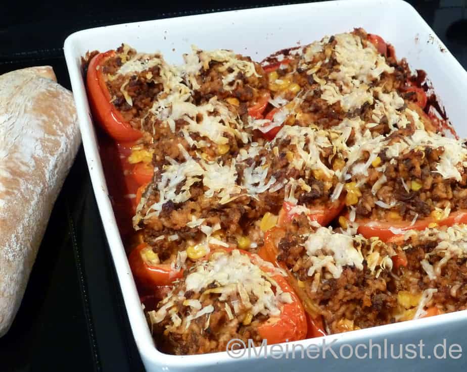 Gefüllte Paprika - Stuffed Pepper - Meine Kochlust - Meine Rezepte